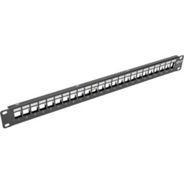 TRIPP LITE 24-PORT 1U Rack-Mount Shielded Blank Keystone/Multimedia ...