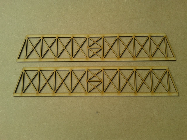 LASER CUT MODEL Railway Lattice Girder Bridge Sides 3mm MDF Various ... LASER CUT MODEL Railway Lattice Girder Bridge Sides 3mm MDF Various ...