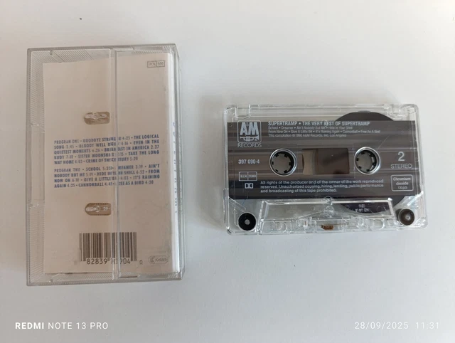 1990 RARE CASSETTE Audio Tape - K7 Supertramp / The Very Best Of $15.38 ...