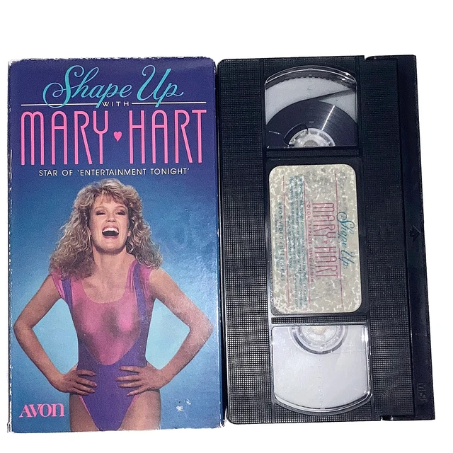 SHAPE UP WITH Mary Hart (1989), VHS Move, Avon Video Ent. Aerobics, ET ...