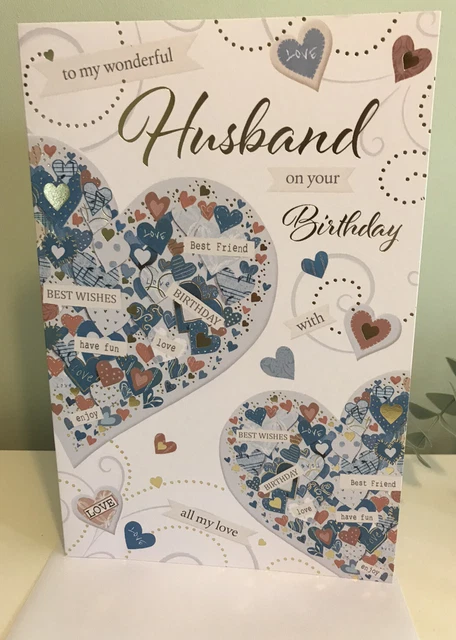ESPECIALLY FOR MY Husband Birthday Card Large 9 X 6 Lovely Verse especially-for-my-husband-birthday-card-large-9-x-6-lovely-verse