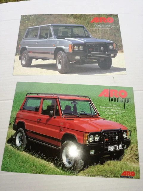 LOT BROCHURE ARO 10 Trapeurs et brochure boutique EUR 8,00 - PicClick FR