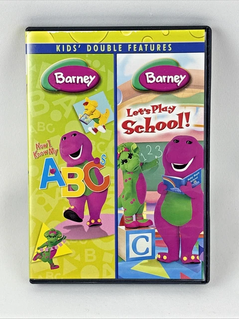 BARNEY KIDS' DOUBLE Features: Now I know My ABC's & Let's Play School ...