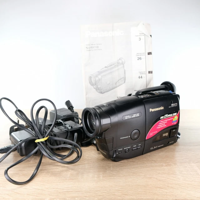 PANASONIC RX11 SLIM Palmcorder VHS-C (1990s!) Vintage Movie Camcorder ...