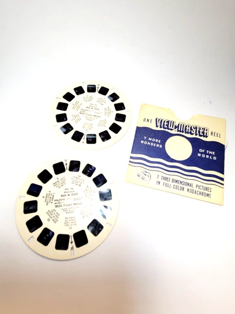 VIEW MASTER PACKET B657 Americas Man in Space 3 Reel And Booklet $13.80 ...