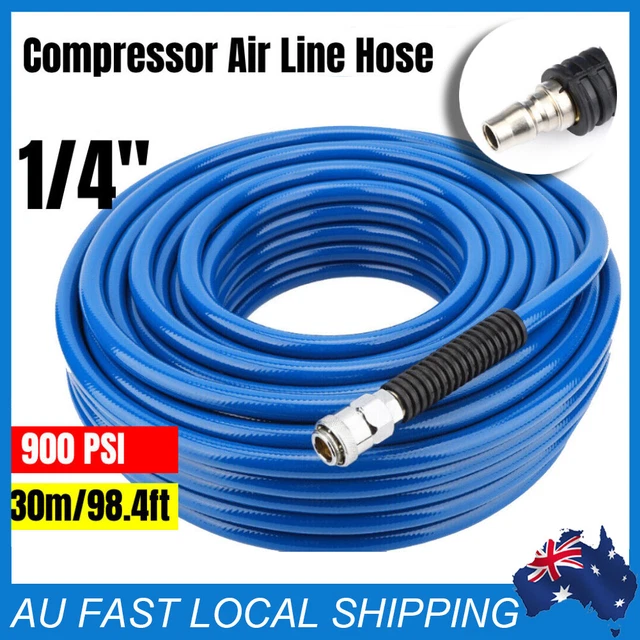 30M AIR FITTING Compressor Hose Fitted Type PVC Air Pressure Pipe 15mm ...