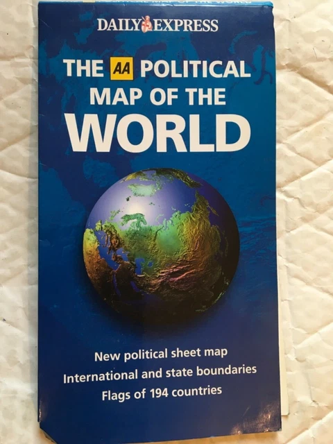 AA MAP OF the World: Political (Daily Express Maps), , Used; Good EUR 3 ...