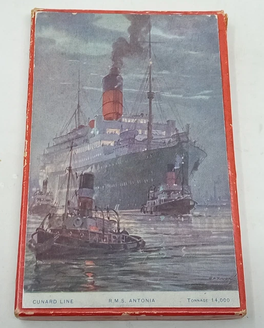 1930'S CHAD VALLEY Cunard Line RMS Antonia wooden jigsaw puzzle £28.00 ...