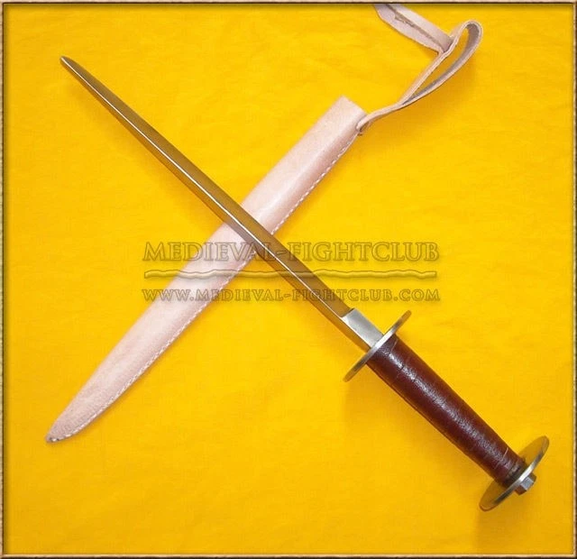 STILETTO RONDEL WITH sheath. Misericordie - mercy dagger Historical ...