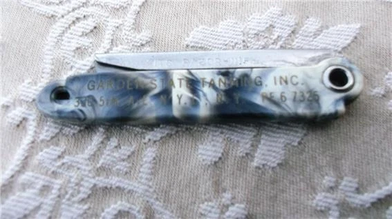 VINTAGE KNIFE GITS Razor-Nife Garden State Tanning Nyc Tannery Pine ...