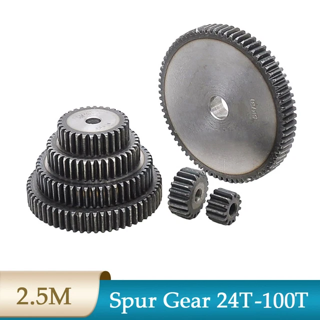 2.5 MOD SPUR Gear 24T-100T 45# Steel Dia 65-255mm,Motor Pinion ...