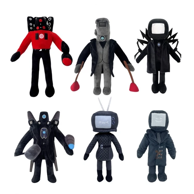 SKIBIDI TOILET TITAN Monitorman Speakerman TV man Plush Stuffed Doll ...