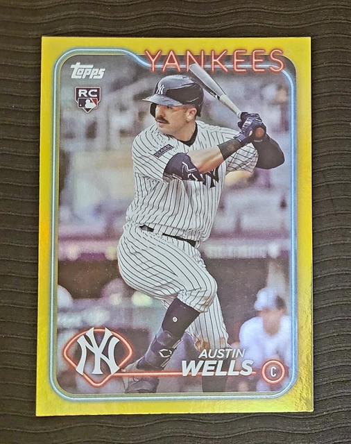AUSTIN WELLS - 2024 Topps Series 2 Rookie lamina d'oro #624 Yankees EUR ...