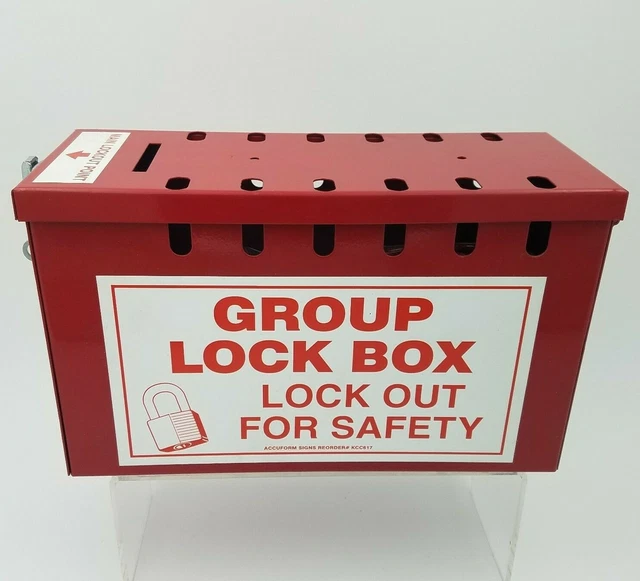 LOCK BOX OSHA Safety Lockout Tagout LOTO Box £37.72 - PicClick UK