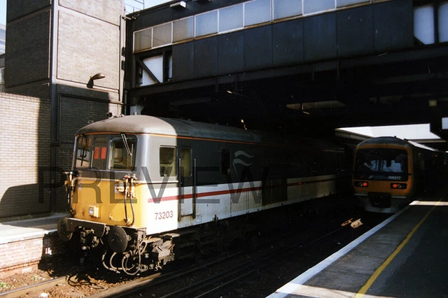 CLASS 73 73203 gatwick airport 070797 railway photograph 6x4 photo £1. ...