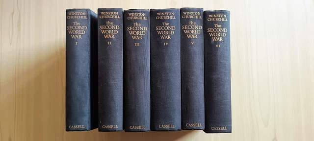 WINSTON CHURCHILL THE Second World War 6 Volumes Hardback 1st EDITIONS Cassell £20.00 - PicClick UK