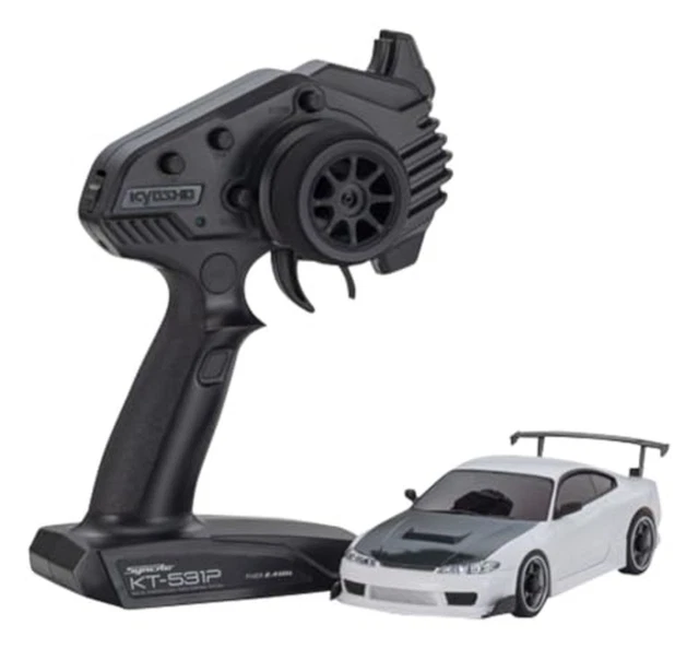 KYOSHO MINI-Z AWD MA-020 r/s NISSAN SILVIA S15 w/GT Wing White Ready Set 32647W £200.17 ...