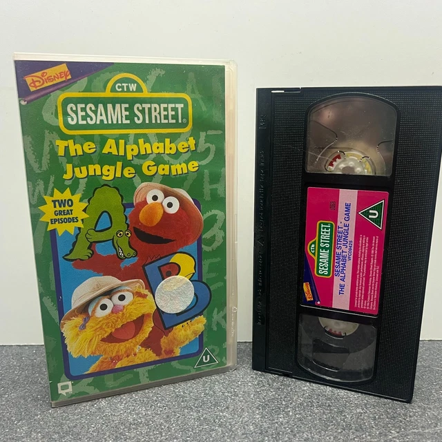 DISNEY SESAME STREET The Alphabet Jungle Game Elmo Pal Vhs Video Kids ...