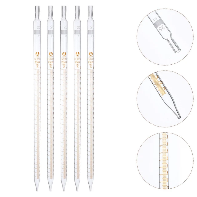 20 PCS GLASS Pipette Graduated Droppers Experiment Pipettes £35.58 ...