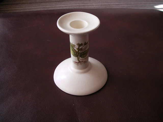 POOLE POTTERY ENGLAND “Country Lane” Candlestick Veronica/Rumex ...