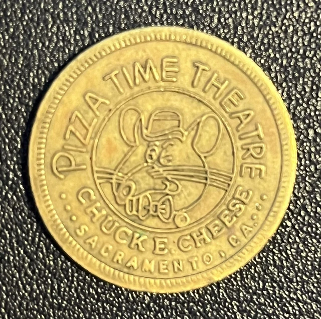 VERY RARE 1979 CHUCK E CHEESE TOKEN Sacramento, CA EXCELLENT CONDITION ...