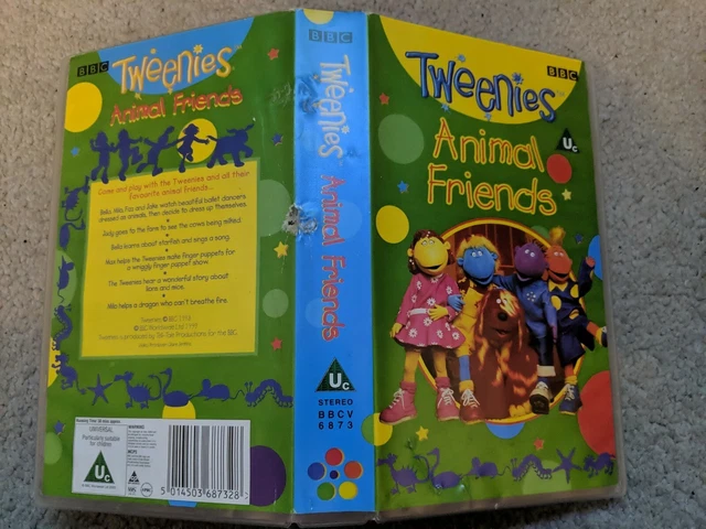 TWEENIES ~ ANIMAL Friends ~ VHS Video Tape ~ Children's Tv Show Retro ...