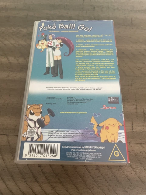 POKEMON : VOLUME 3 - The Sisters Of Cerulean City (Vhs Video Tape) near ...