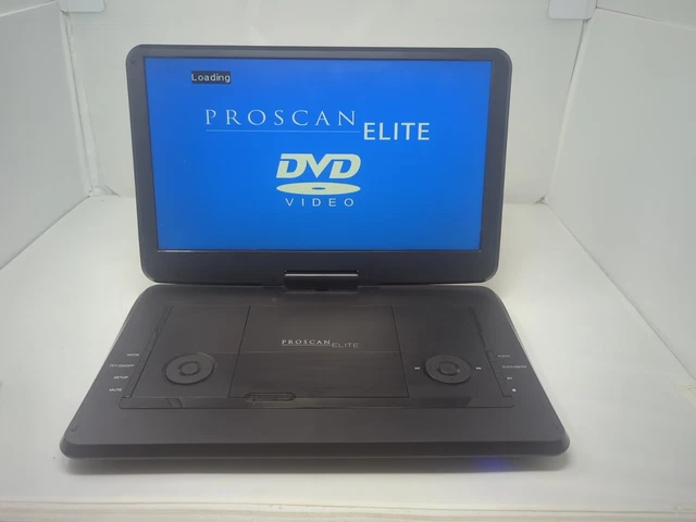 PROSCAN ELITE 15.6& Portable DVD Player w/ Swivel Screen Black $50.00 ...