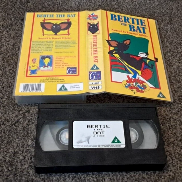 BERNARD CRIBBINS BERTIE the Bat VHS Tape 1991 Childrens Animation £0.99 ...
