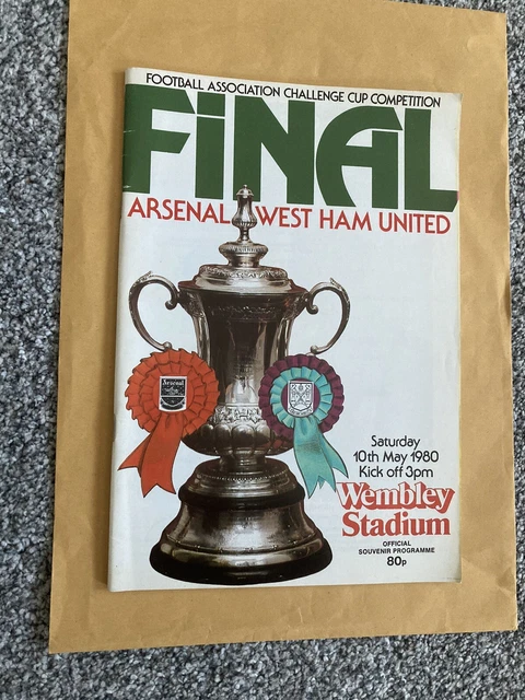 ARSENAL V WEST Ham 1980 FA Cup Final Programme. £3.32 - PicClick UK