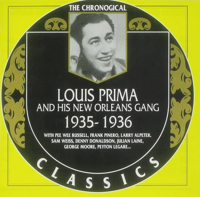 LOUIS PRIMA & His New Orlea... `The Chronological, 1935-1936` CD NEUF ...
