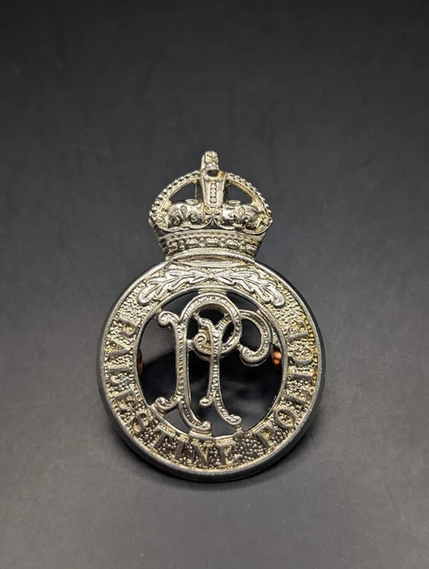 ORIGINAL PALESTINE POLICE Cap Badge. British Colonial. Lugs. Antique ...