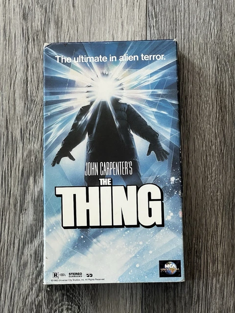 JOHN CARPENTER'S THE Thing (VHS, 1982) 1990 Release - Kurt Russell, Rob ...