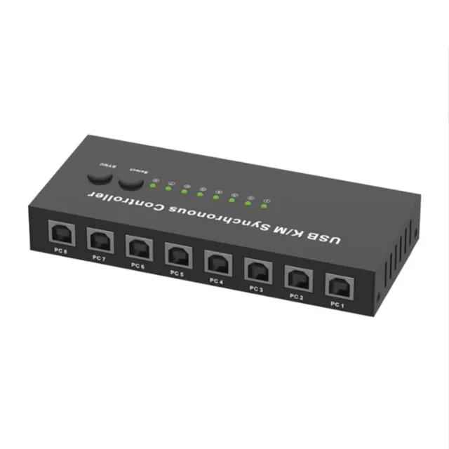 USB K/M SYNCHRONOUS Controller 8-Port KVM Switch Multiple Computers Share 16614 $56.09 - PicClick AU