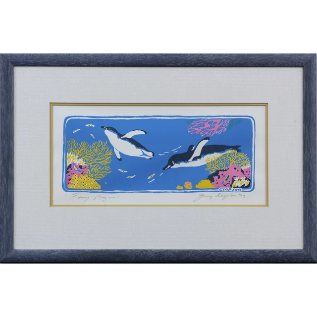 LINOCUT DI JENNY Clapson. "Intitolato ""Fairy Pinguin" EUR 169,43 ...