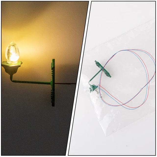 3 PIECES SAND Table Diy Materials Miniature Scene Lamp Model Street ...