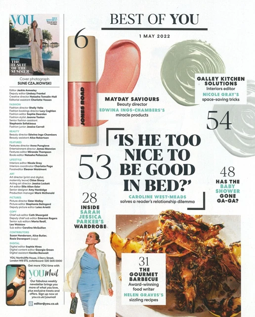 YOU MAGAZINE SARAH Jessica Parker Garde-Robe Spécial Mode Beauté 1.5.22 ...