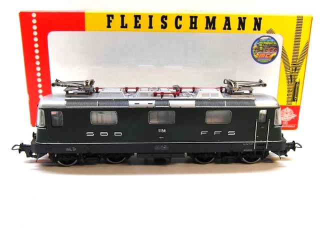 FLEISCHMANN H0 4340 E-Lok Re 4/4, SBB, DC, Licht, TOP in OVP, geprüft ...