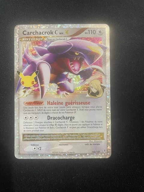 CARTE POKEMON CARCHACROK Niv X 145/147 25 Ans Célébrations FR Neuf EUR ...