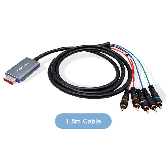 COMPONENT CABLE 5RCA Audio Video YPbPr Component Adapter Component ...