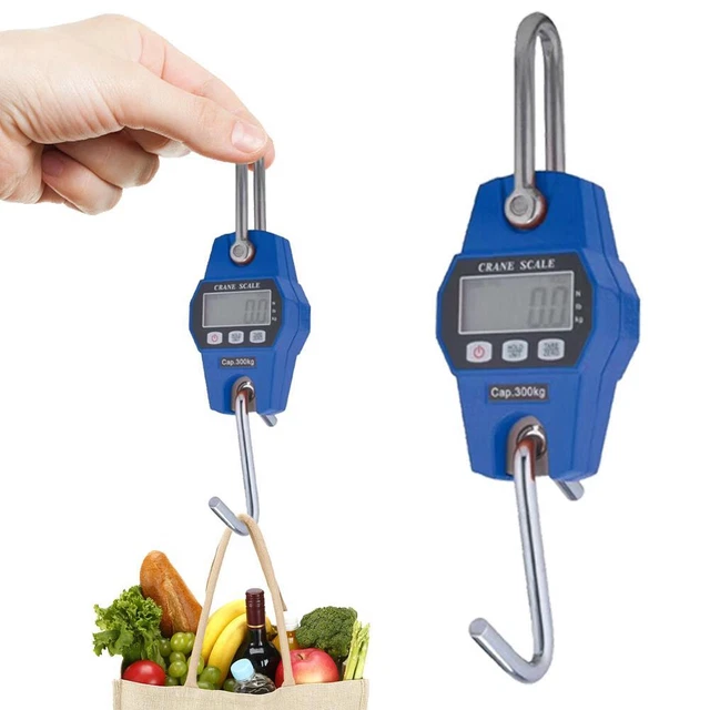 SCALA GRU 300 kg/660 libbre gancio industriale peso da appendere LCD ...