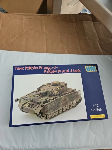 UNIMODEL UM548 - 1/72 Tank Panzer IV Ausf J scale plastic model kit $35 ...