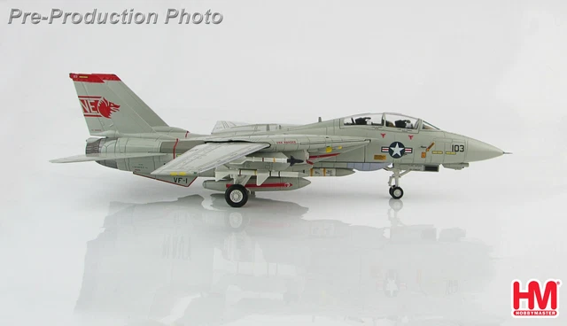 HOBBY MASTER 1/72 ha5224 f-14a tomcat in perfette condizioni ...