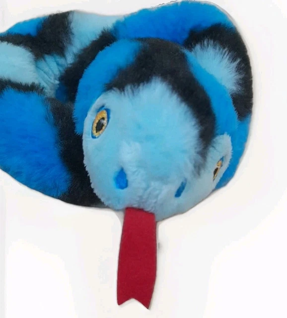 KEEL TOYS KEELECO 65cm Snake Soft Toy Blue & Black £4.95 - PicClick UK