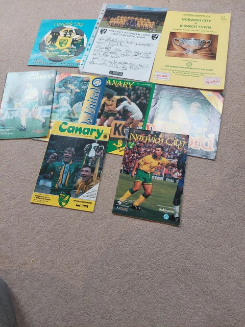 NORWICH CITY PROGRAMMES And Memorabilia £4.99 - PicClick UK
