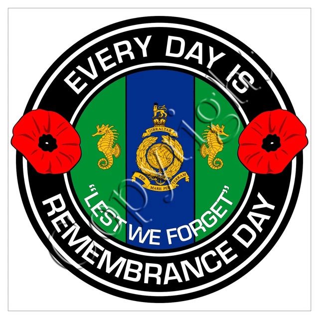 ROYAL MARINES COMMANDO Logistics Regiment Classic Remembrance Day ...
