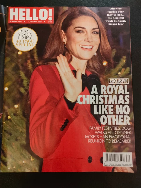 HELLO! MAGAZINE 1 Jan 2025 - Royal Year in Review 40 Page Special £6.45 ...
