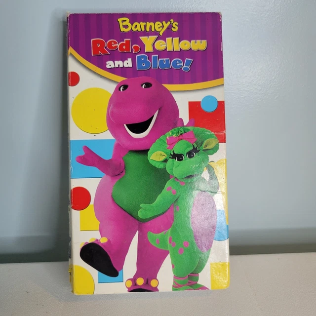 BARNEY - BARNEY'S Red, Yellow, and Blue VHS Tape 2004 Purple Dinosaur ...