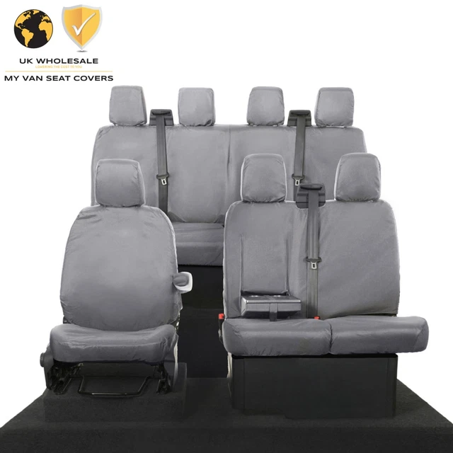 FORD TRANSIT VAN Mk9 (Inc Tipper) All Seat Covers (2024 On) Grey 120 ...