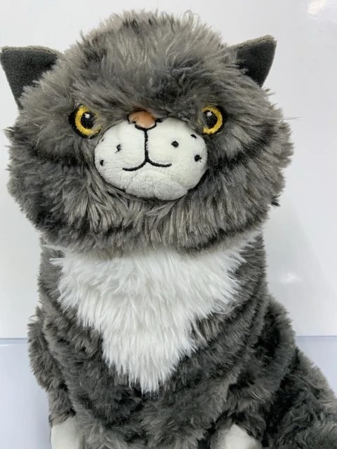 SAINSBURYS MOG THE Christmas Cat Plush Teddy Kitten Grey Toy Approx 13 ...